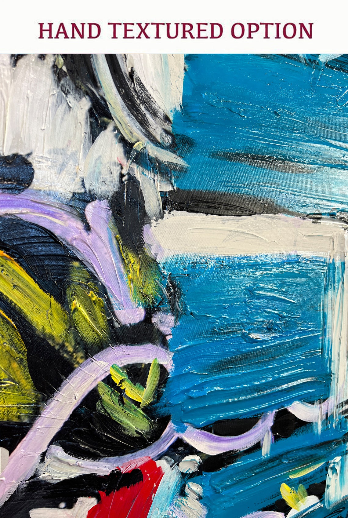 Blue Square 1, Contemporary Abstract Painting, Abstract Wall Art ...