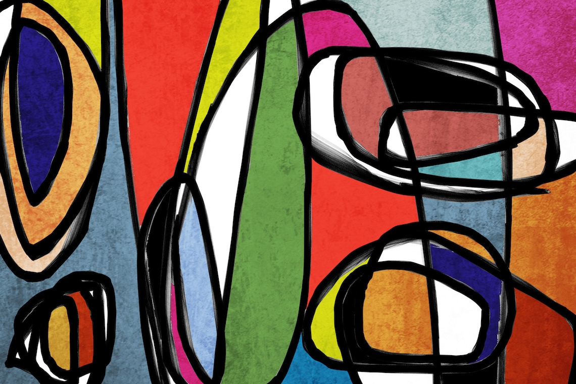 Mid Century Modern Wall Art Retro Style Wall Art Canvas - Etsy