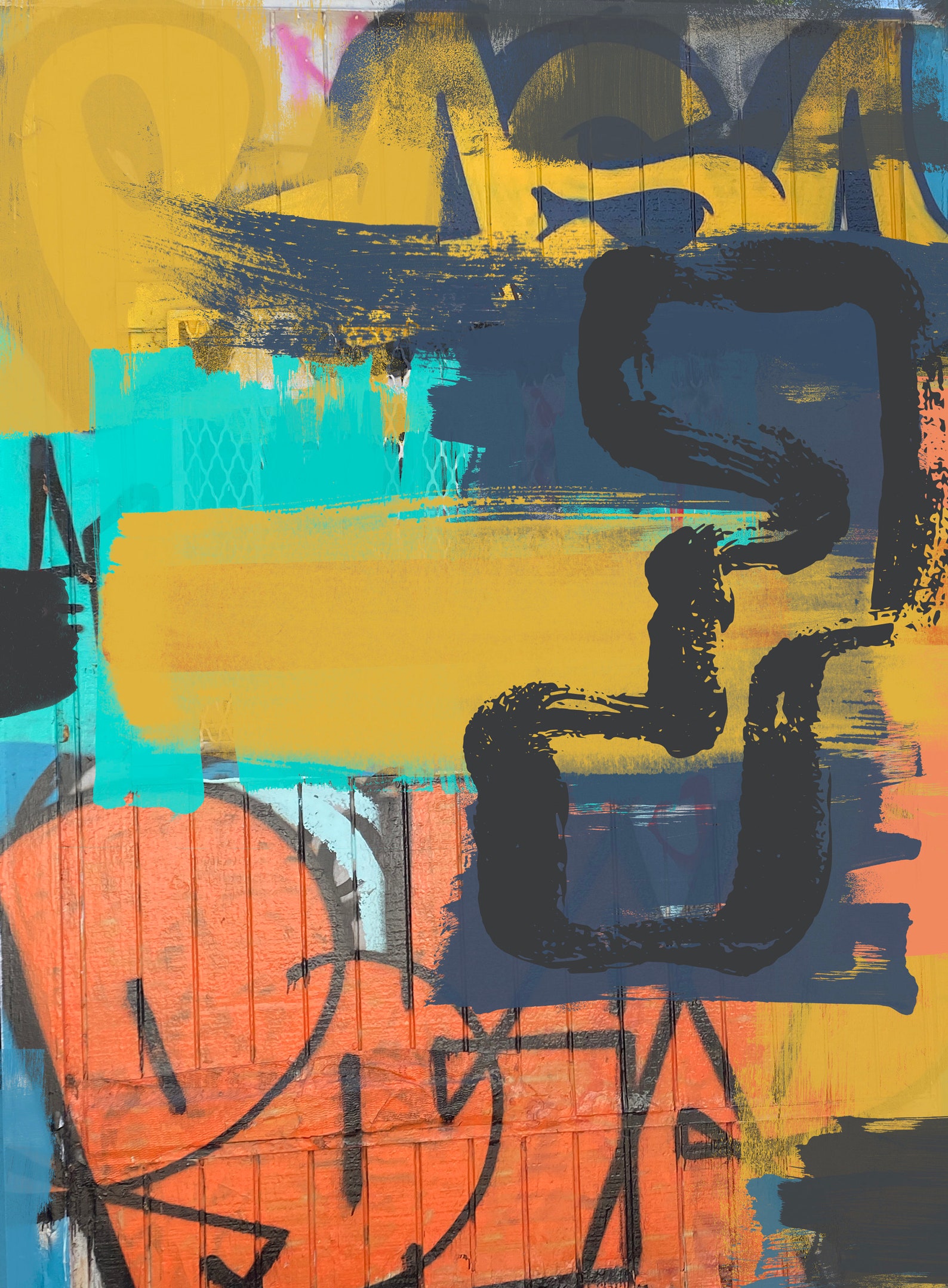 Argument Street Art Graffiti Wall Art Pink Black Street Art - Etsy