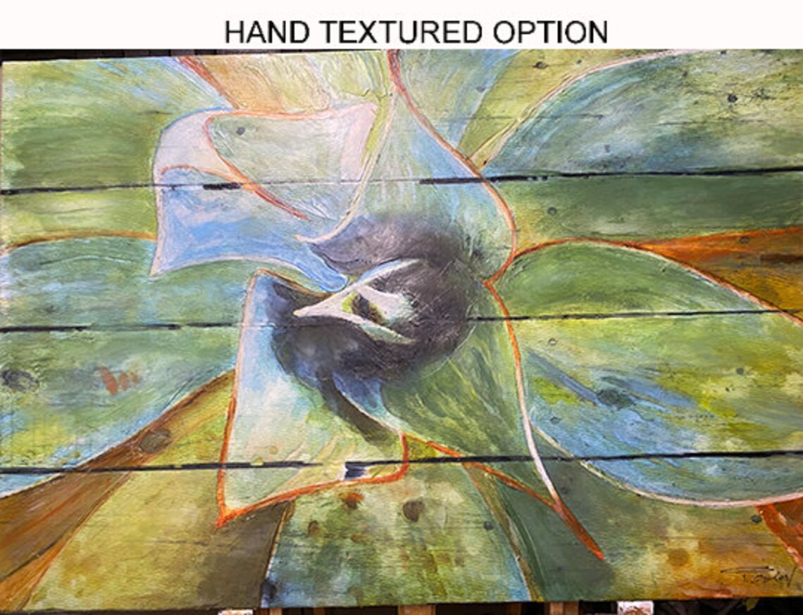 Blue Agave Print Agave Art Agave Canvas Agave Art Print - Etsy