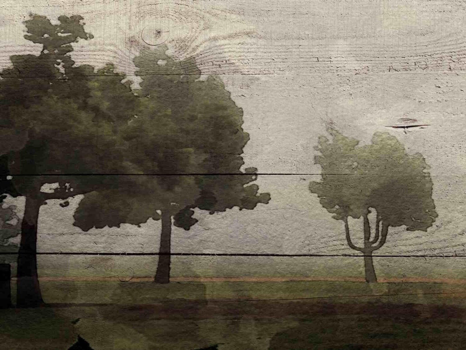 Summer Shadows. Rustic Landscape Painting Canvas Art Print - Etsy