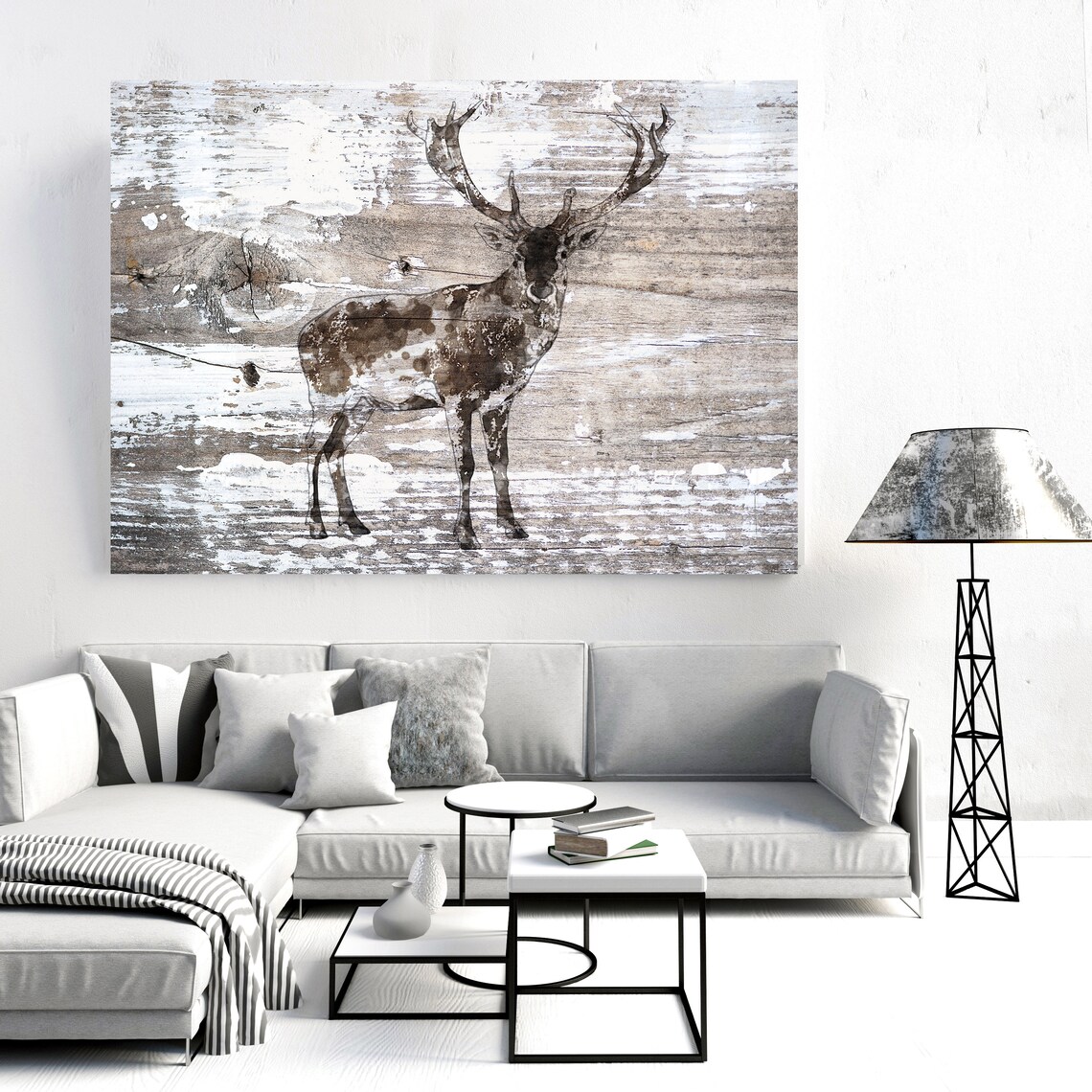 Deer 4 Canvas Art Large Canvas Wild Deer Canvas Art Print | Etsy