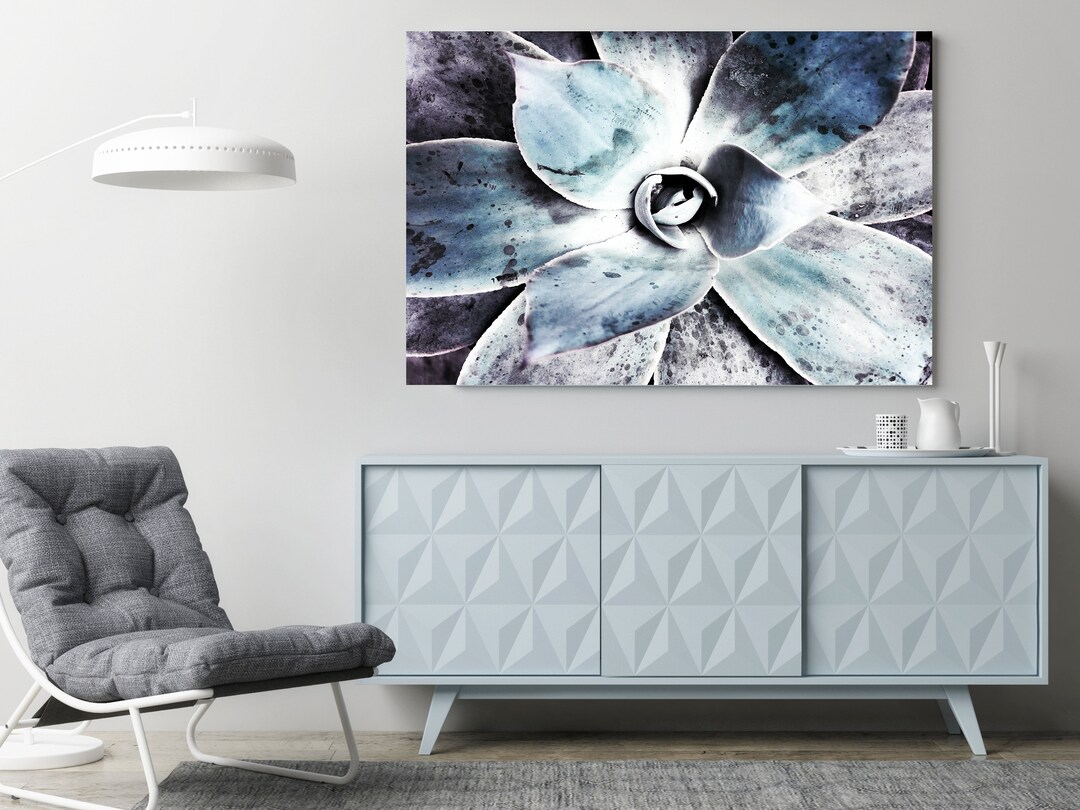 Blue Agave Print, Agave Art, Agave Canvas, Agave Art Print, Blue Agave ...