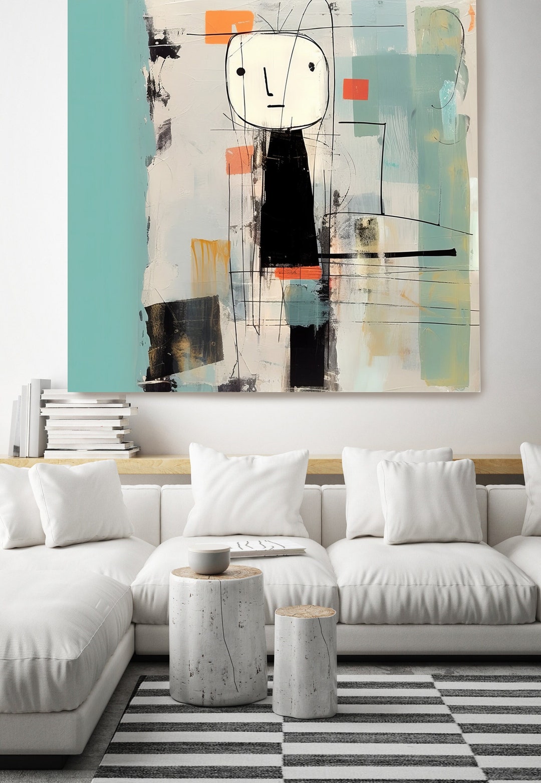 Island Children 2, Primitive Abstract Art, Abstract Face Painting ...