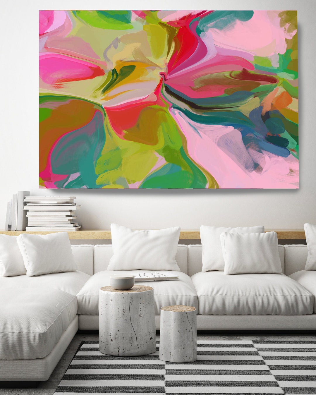 Home Decor Wall Art. Colorful Abstract Art. Boho Art. - Etsy