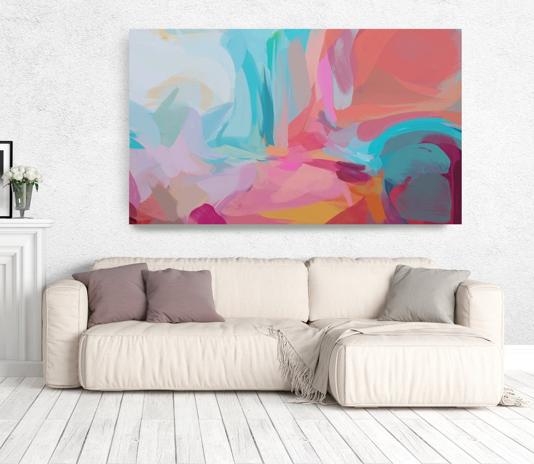 The Color Movement 12, Abstract Painting Modern Wall Art Painting ...