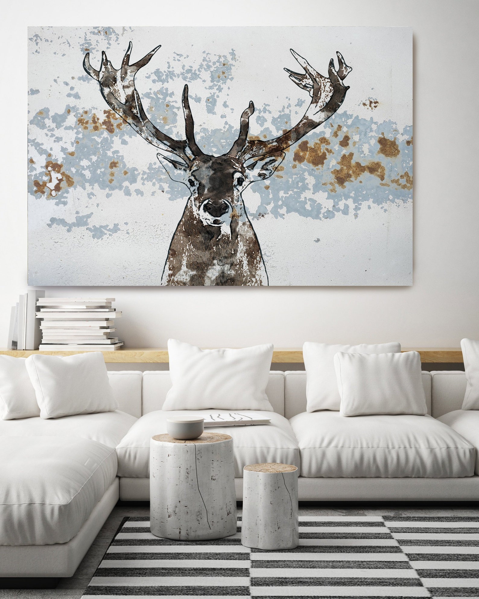 ELK Elk Painting Elk Decor Elk Wall Art Elk Home Decor - Etsy