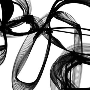 Possession. 40H X 60w" Original New Media Abstract Black White Painting ...