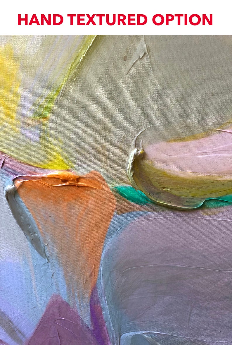 On the Move Green Abstract Painting Abstract Canvas Print | Etsy