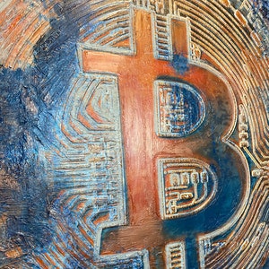 BTC, Bitcoin Canvas Art, Digital Currency Canvas Print ...