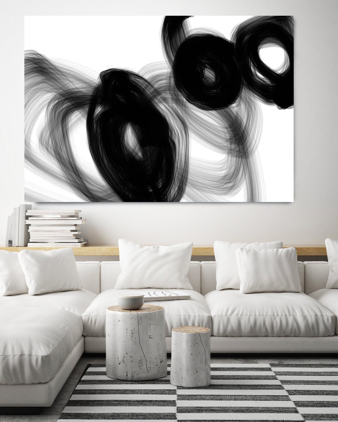 Black and White Art | Abstract Black Art | Abstract Painting | Modern ...
