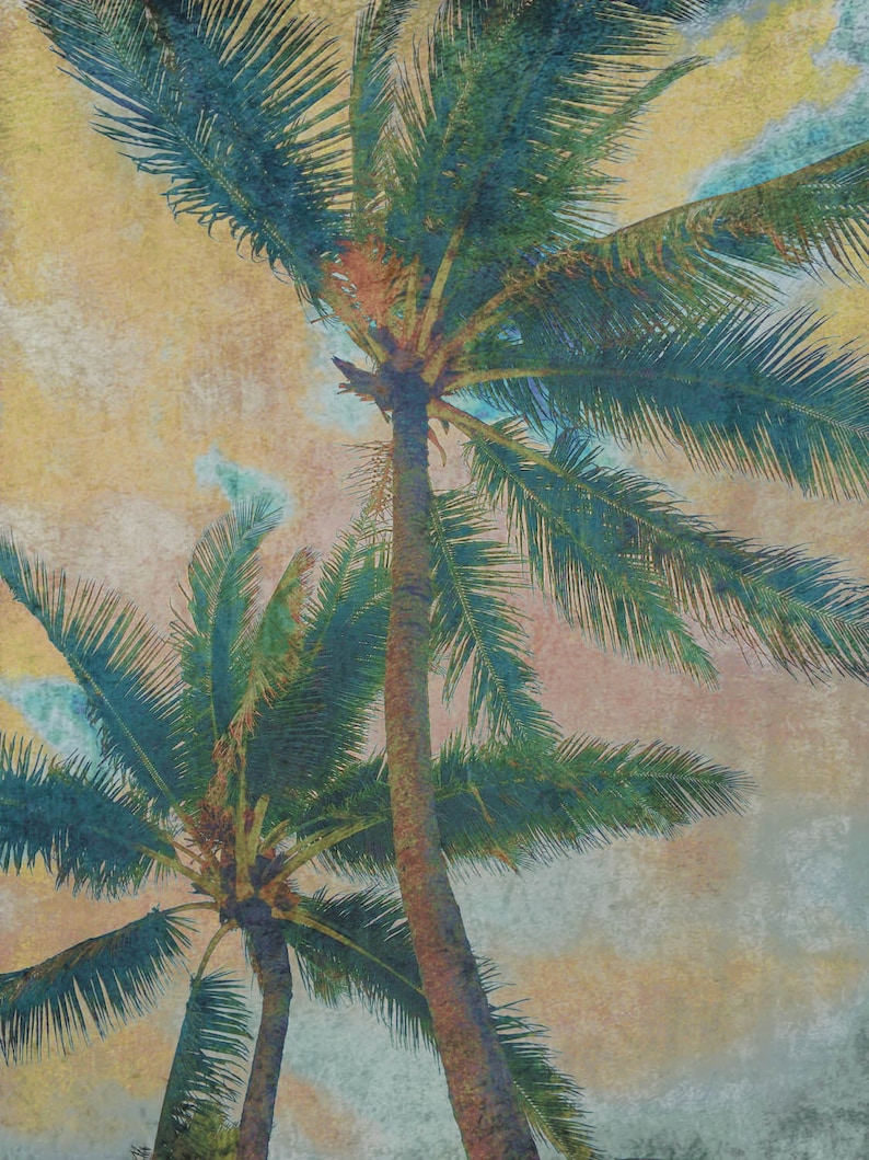 Palm Tree Art Tropical Palm Print Tropical Wall Art Palm | Etsy