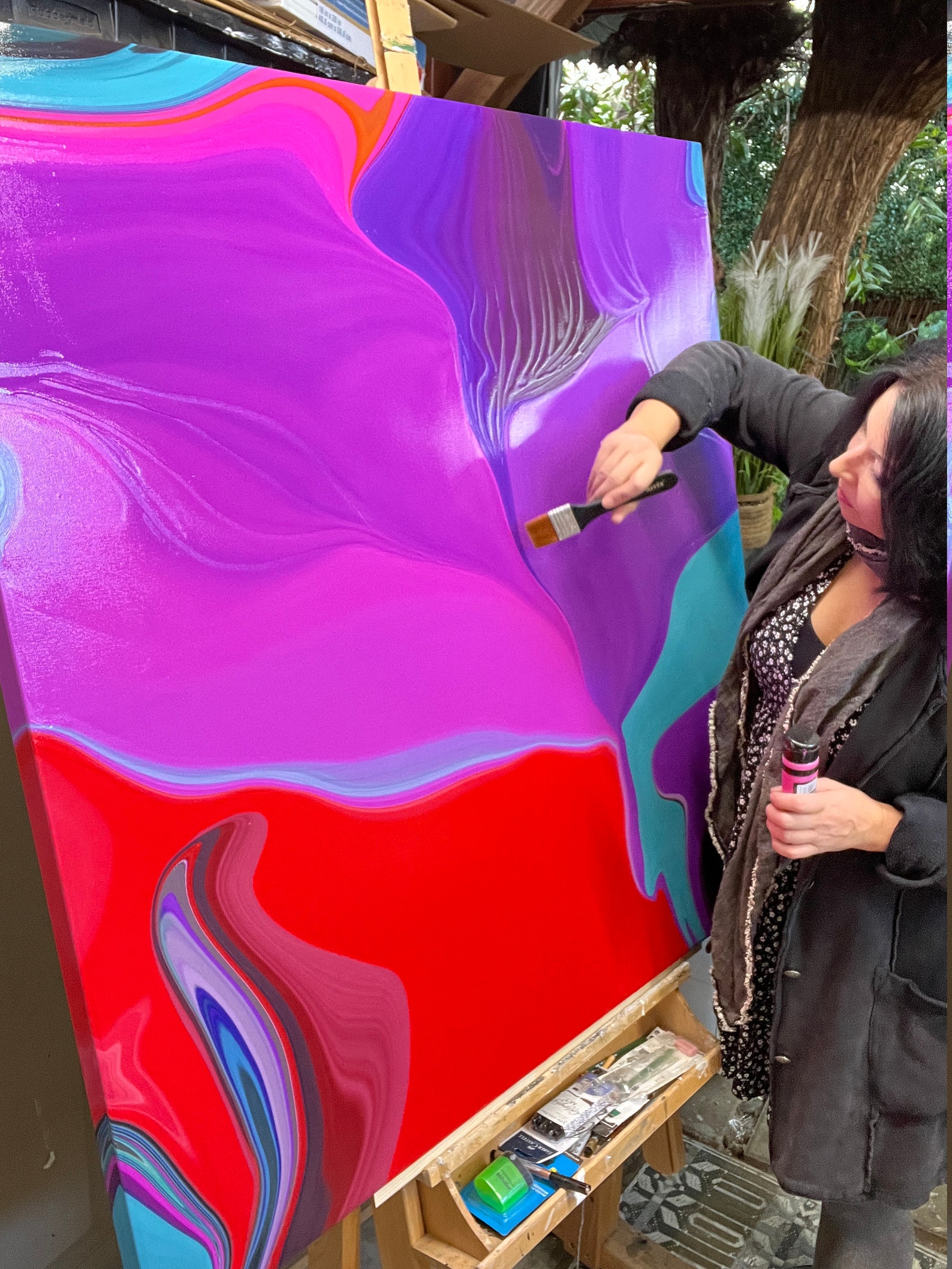 Rhapsody Original Art Abstract Art Acrylic Painting Red - Etsy