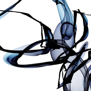 10287-10-23 Bluetech 2017-04-1, New Media Art, Blue Abstract Canvas ...