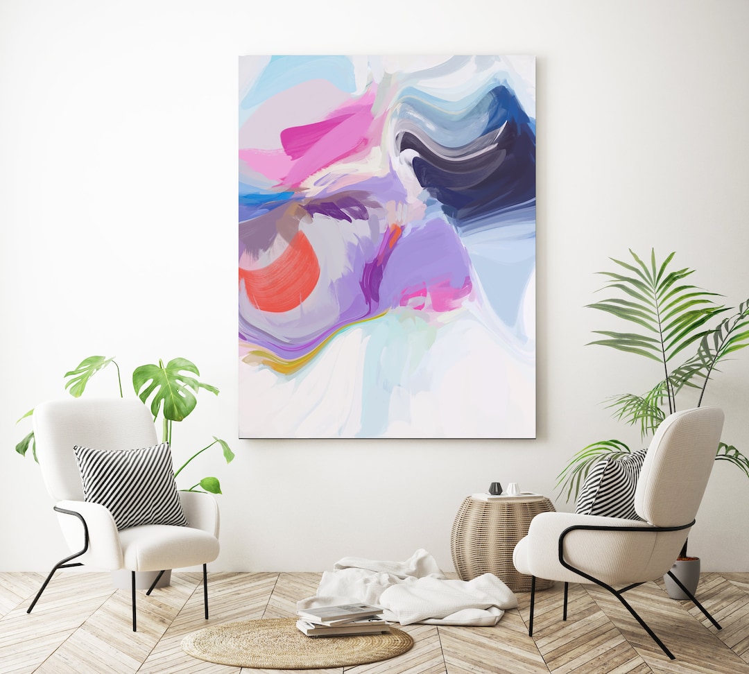 Clear Aesthetic, Large Abstract Painting Original Abstract Painting ...