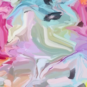 Gravitational Influence 2, Hot Pink Radiant Art, Abstract Painting ...