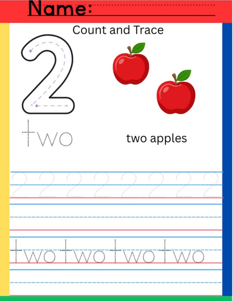 Alphabet Tracing Worksheets A-Z + Number Tracing 1-10 | Preschool ...