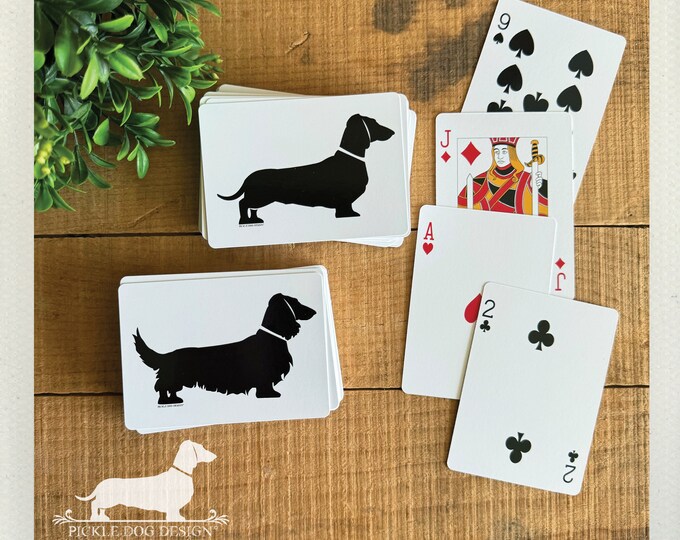 Dachshund Playing Card Set, Dog Lover Gift - Etsy