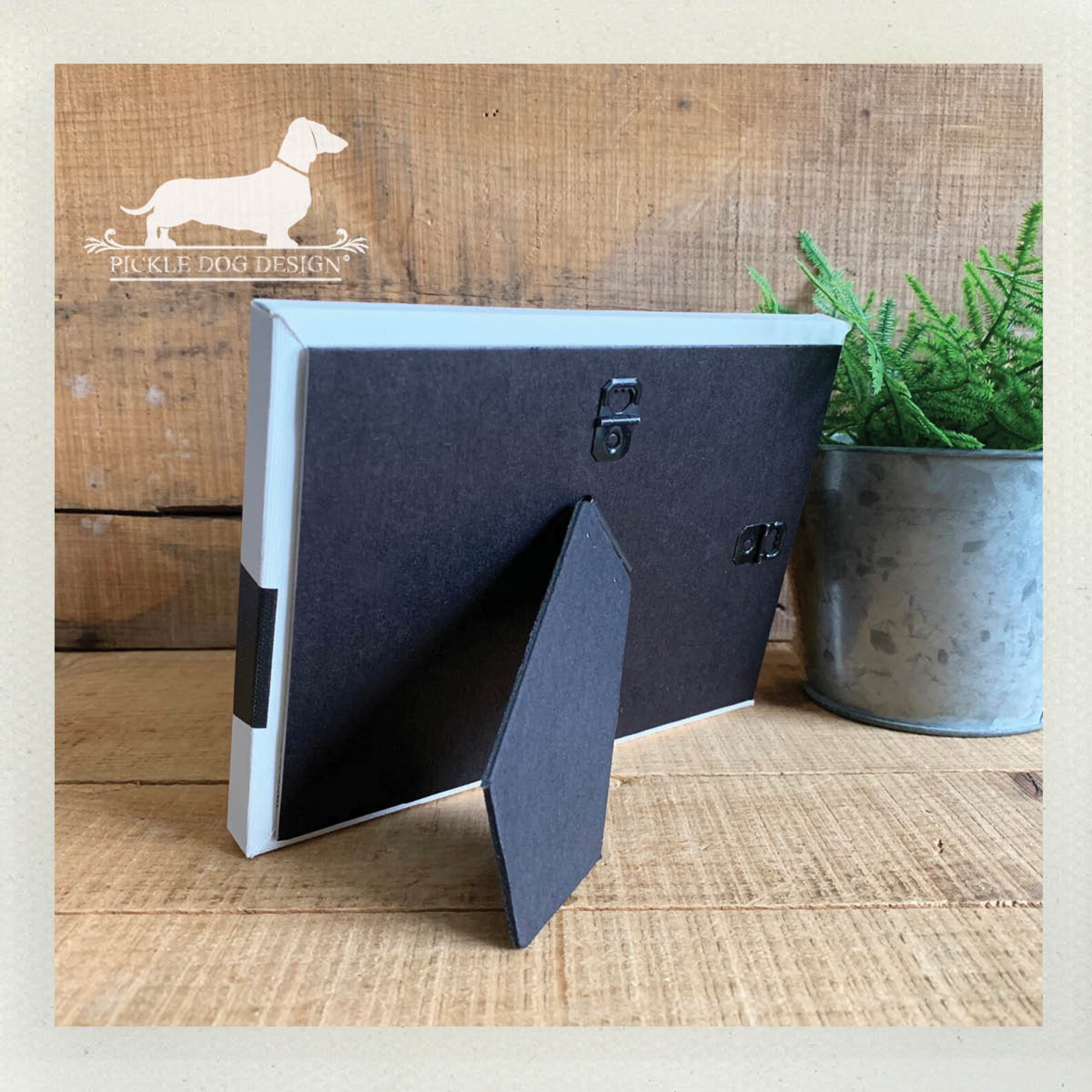 Doxie Love. Easel Back Canvas or Plaque 5x7, Dachshund, Vintage-style ...