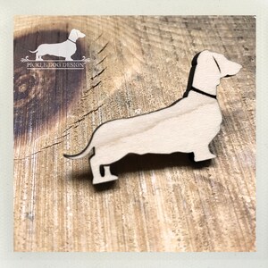 Doxie. Brooch -- (dachshund, Long Dog, Dog Pin, Vintage-style, Sausage ...