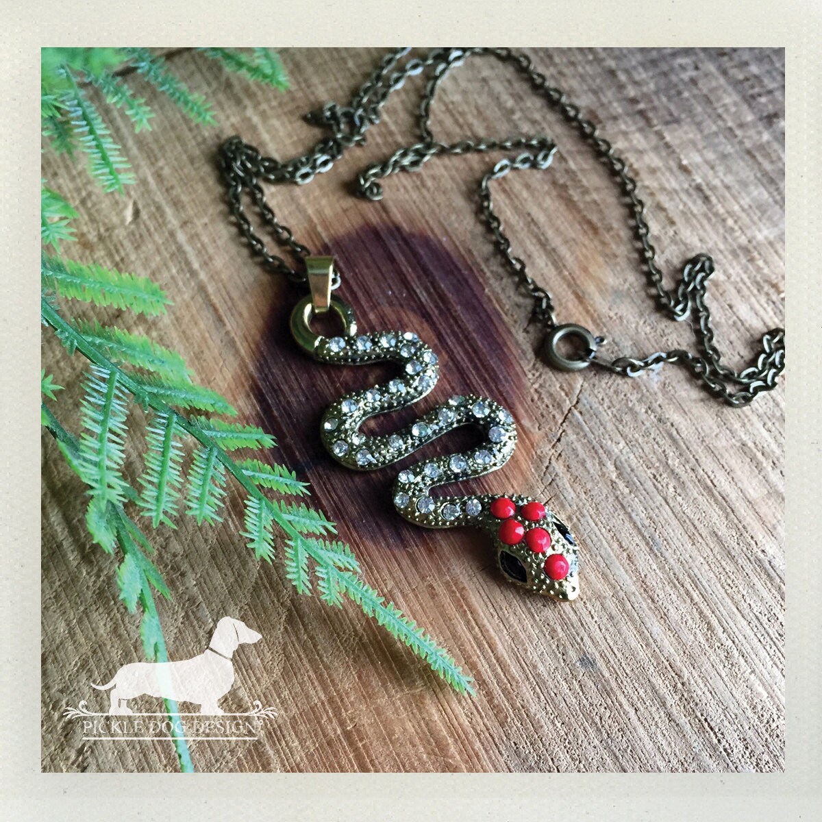 Slithering Snake. Necklace