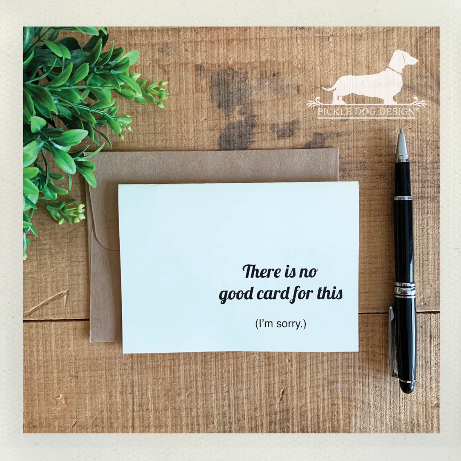 There is No Good Card for This. Note Card thinking of You - Etsy