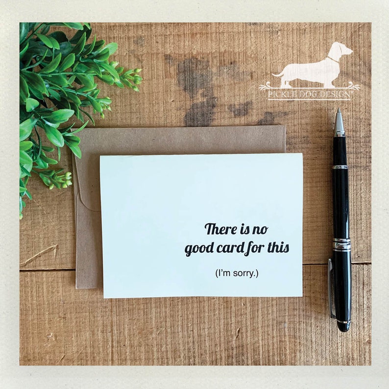 There is No Good Card For This. Note Card Thinking of You | Etsy