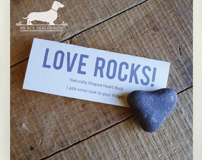 Love Rocks. Naturally Shaped Heart Rock Magnet no. 2 - Etsy