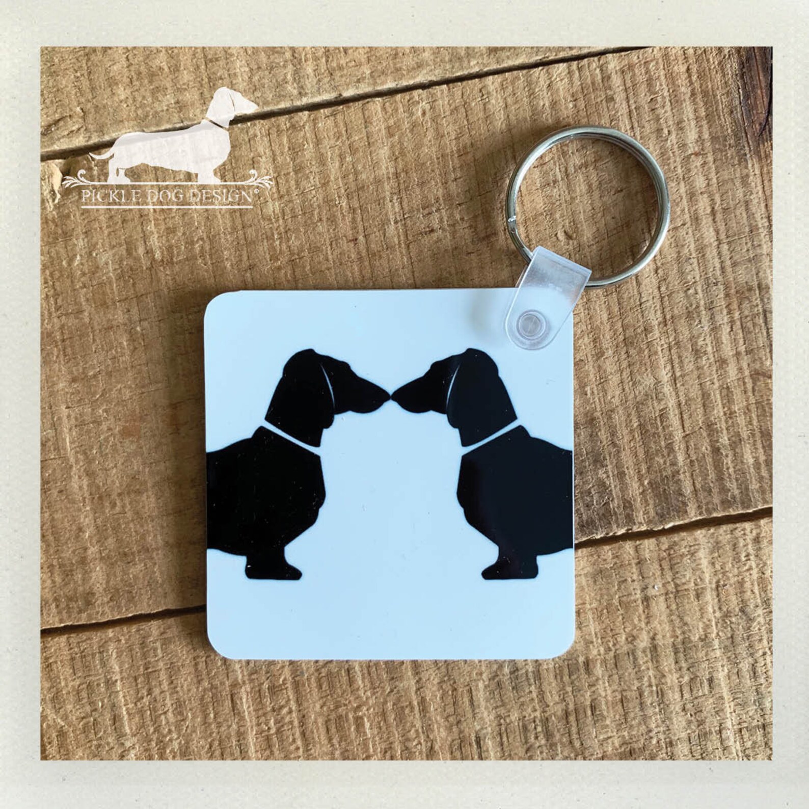 Doxie Love. Keychain Dachshund Key Ring Vintage-Style | Etsy