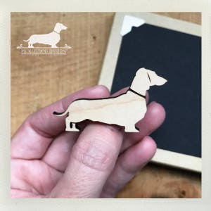 Doxie. Brooch -- (dachshund, Long Dog, Dog Pin, Vintage-style, Sausage ...