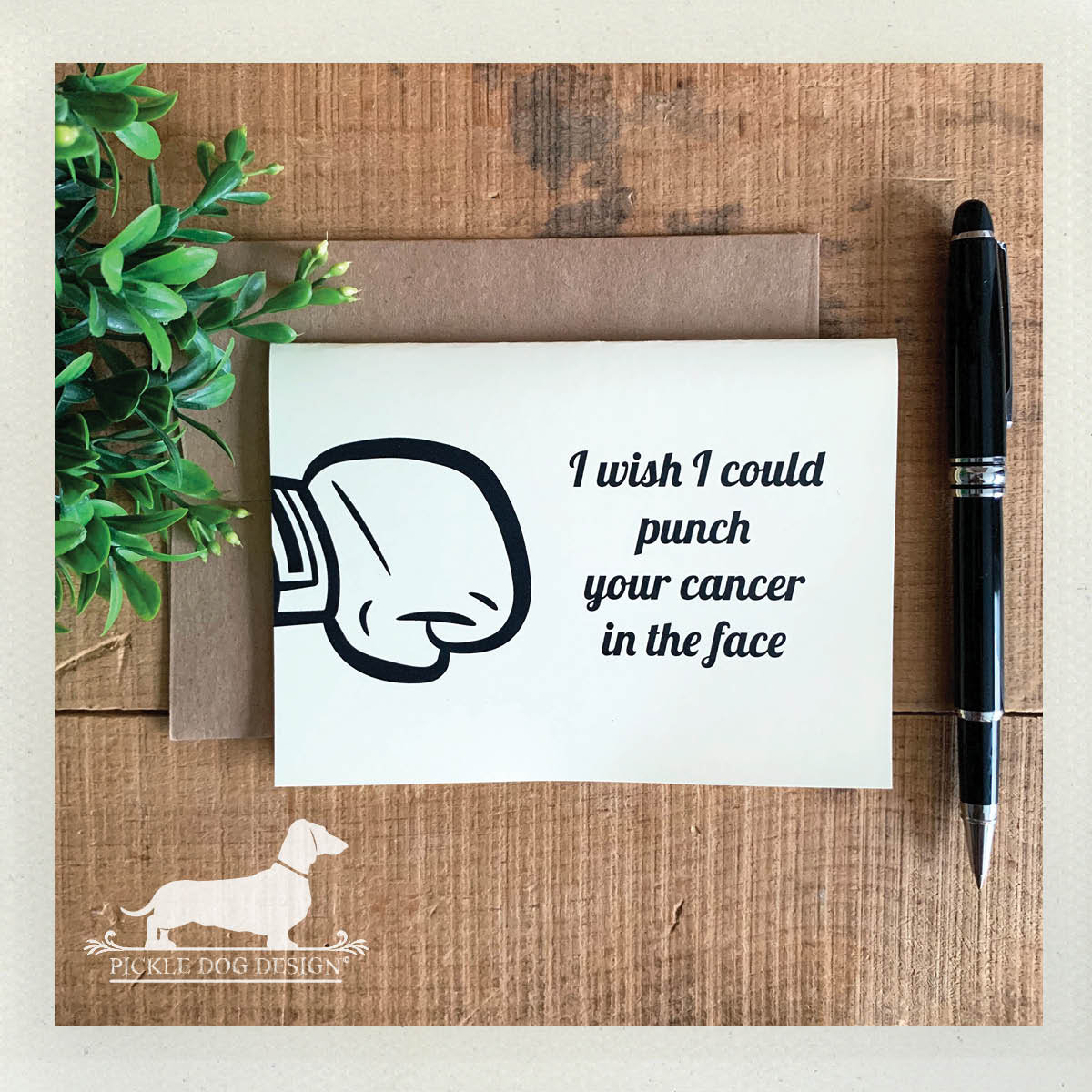 Punch Cancer In The Face Note Card Punch Cancer In The Face Note Card