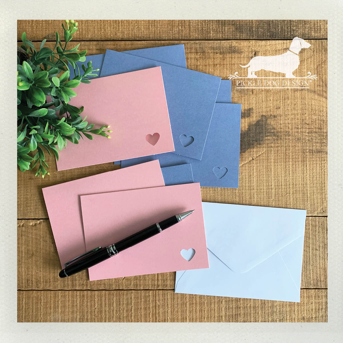 DOLLAR DEAL! Mini Heart. Note Cards (Set of 5)