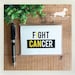 I Can Fight Cancer. Note Card cancer Fighter Cancer Card - Etsy