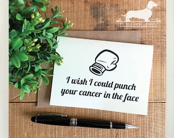 Funny Cancer Card, Cancer Encouragement Card, Cancer Sucks Card, Cancer ...