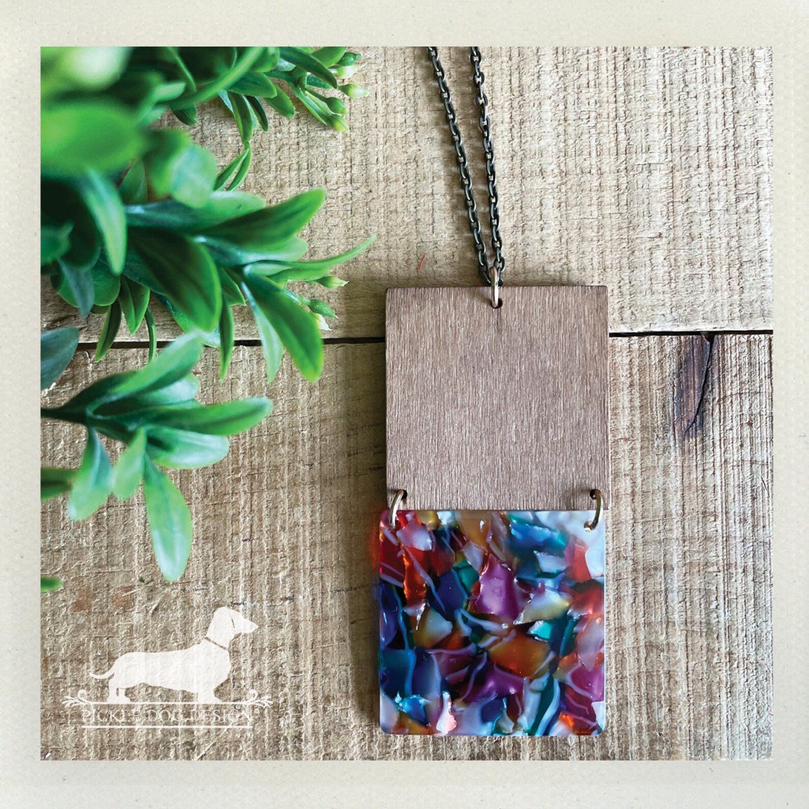 Kaleidoscope. Necklace vintage-style Simple Bohemian - Etsy