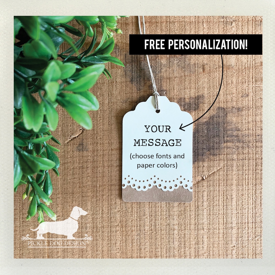 Lacey Double. Personalized Gift Tags set of 12 - Etsy Canada