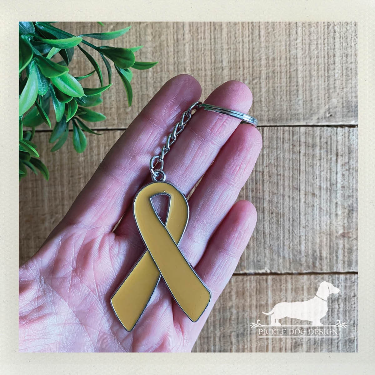 Yellow Ribbon. Keychain