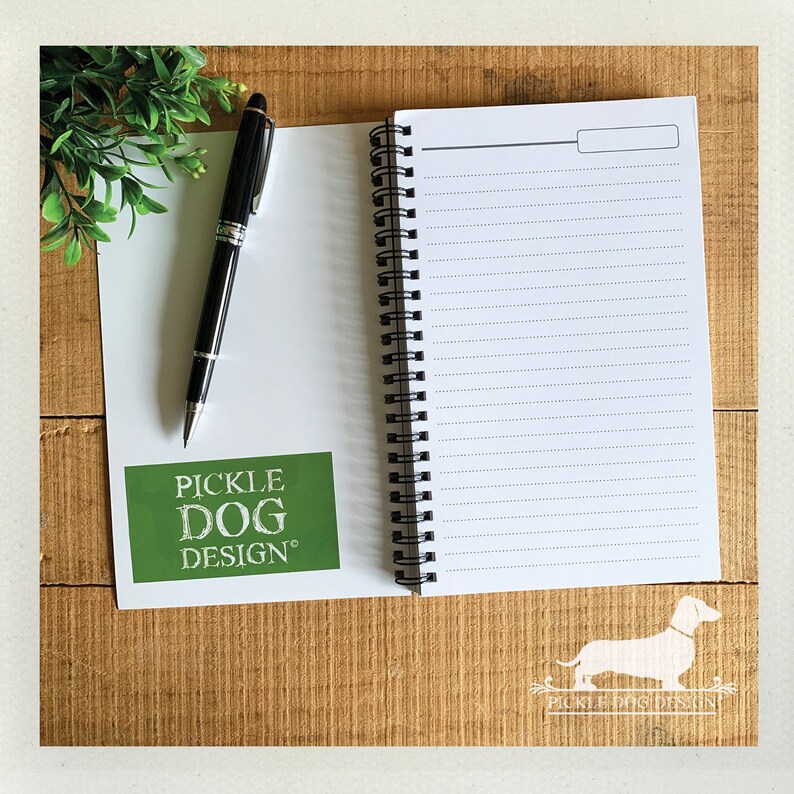 Doxie. Notebook sausage Dog Dachshund Vintage-style Dog - Etsy