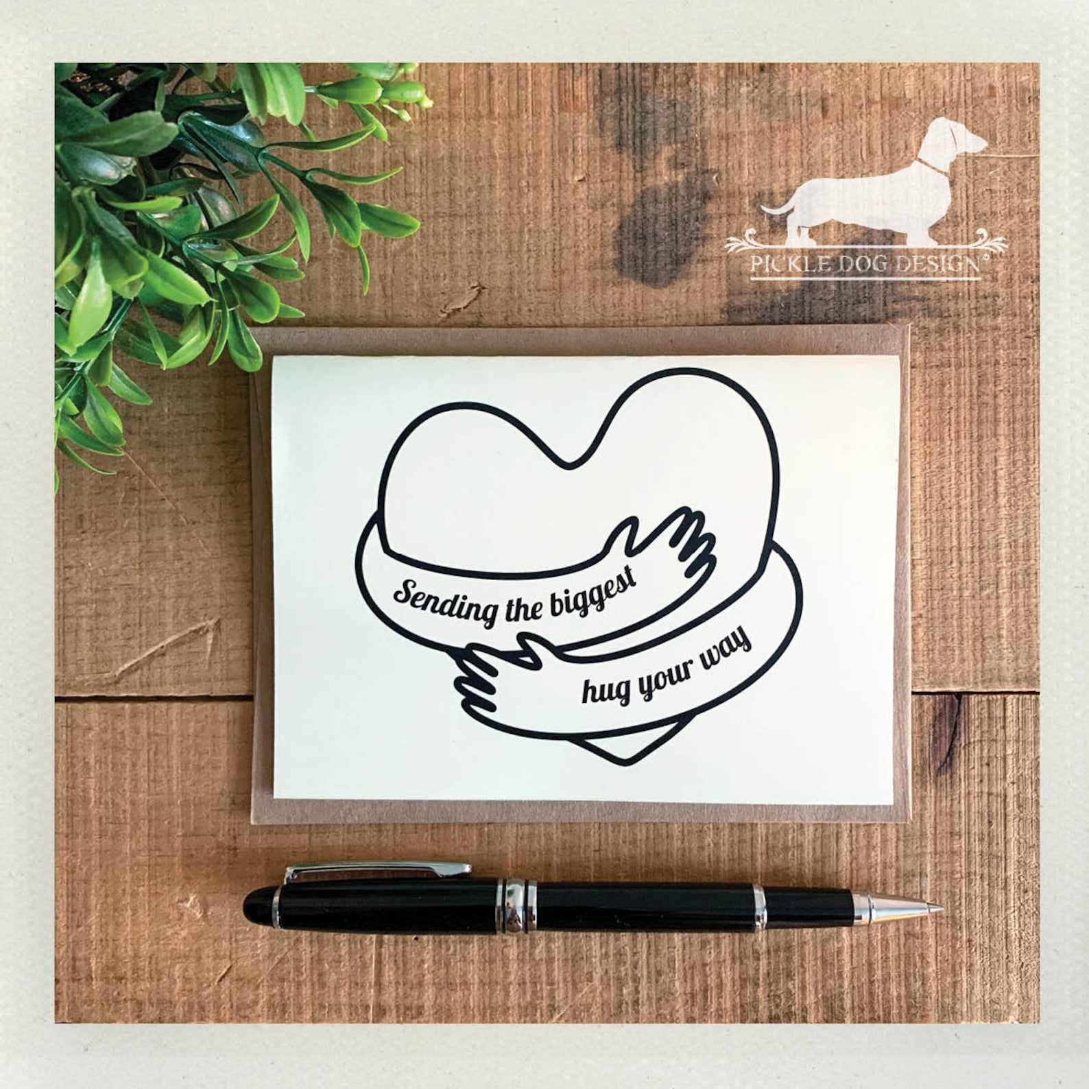 Big Hug. Note Card love Card Encouragement Card - Etsy