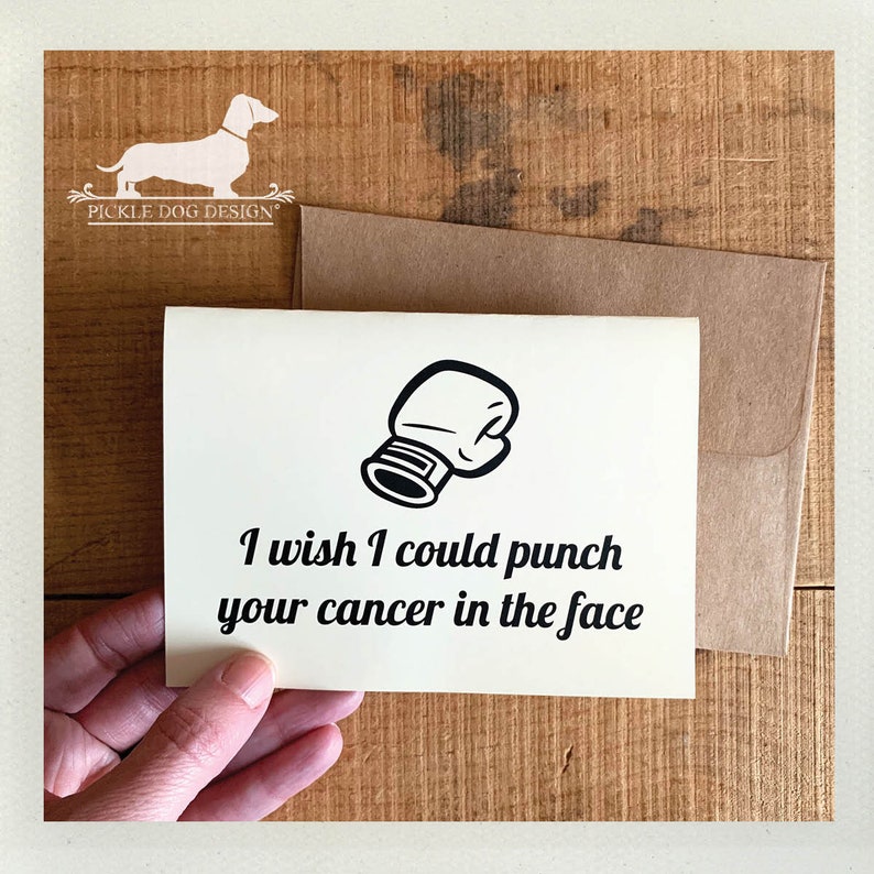 Punch Cancer in the Face. Note Card cancer Fighter - Etsy