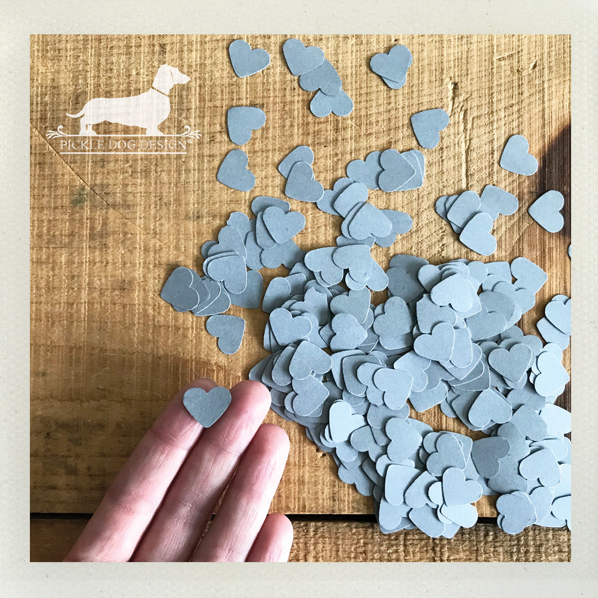 DOLLAR DEAL! Gray. Heart Confetti (Qty 250)