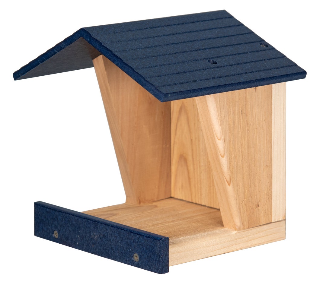 Modern Cedar Robin Roost: Open Nesting Platform With Recycled Roof - Etsy