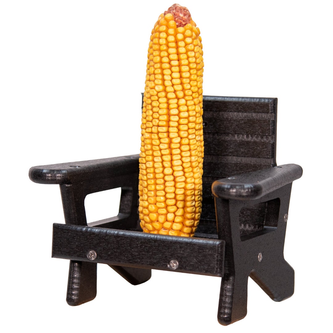 JCS Wildlife Squirrel Chair Corn Cob Feeder - Holds 1 Cob of Dried ...