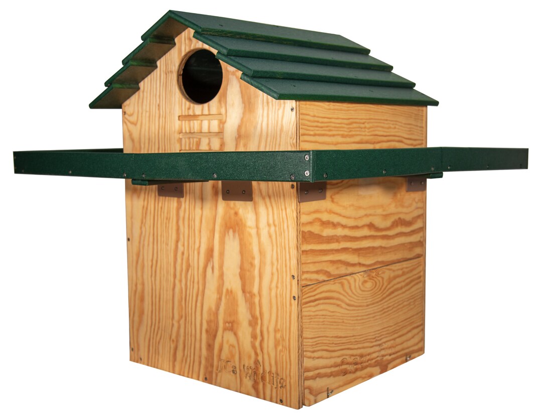 Jcs Wildlife X Large Barn Owl Box With Poly Lumber Roof and Exercise ...