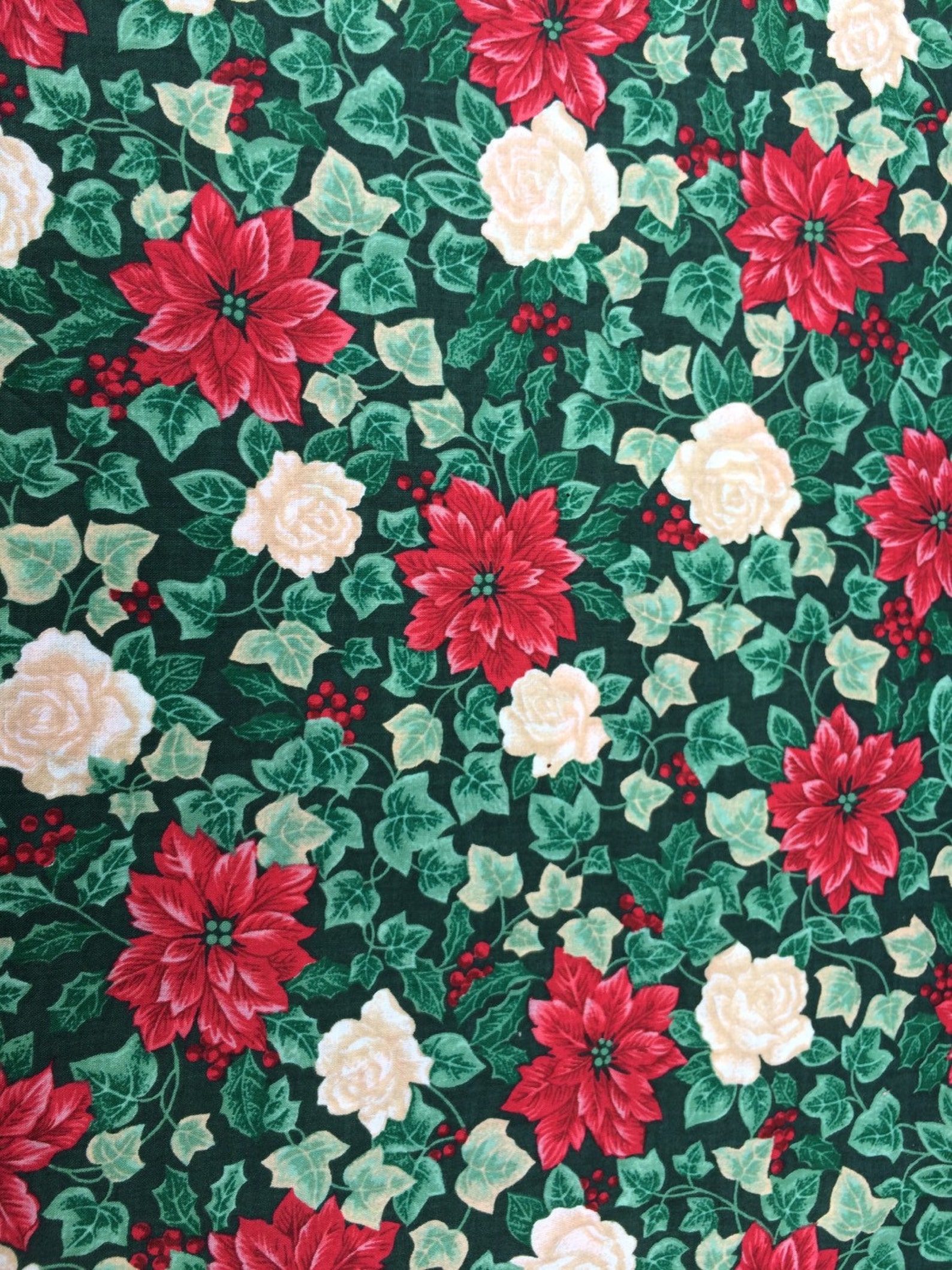 Christmas Spirit by Spring Industries 100% Cotton Quilting - Etsy