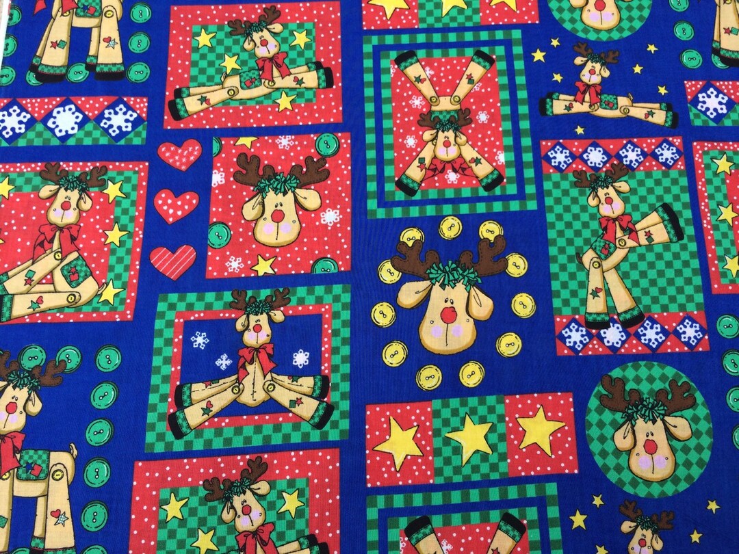 Christmas Spirit by Spring Industries 100% Cotton Quilting Fabric 44 ...