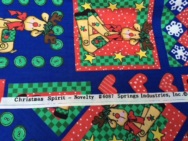 Christmas Spirit by Spring Industries 100% Cotton Quilting - Etsy