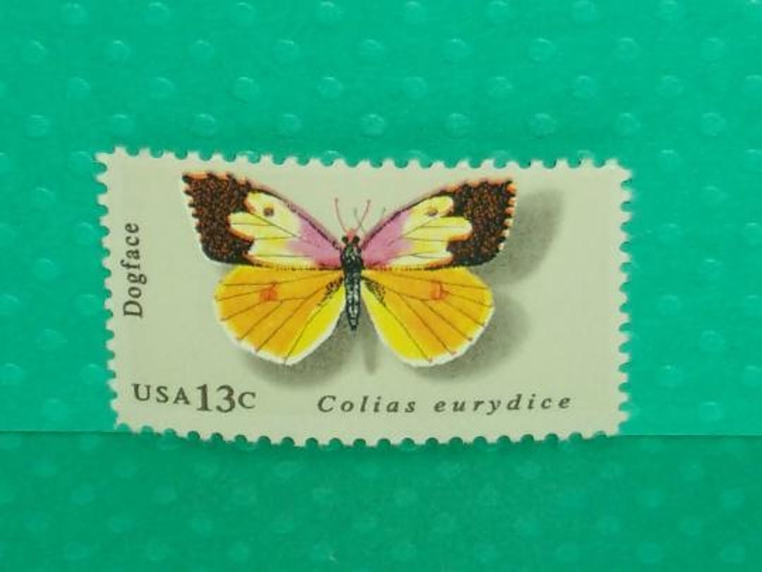 TEN 13c Vintage United States Butterfly Stamps - the Dogface Butterfly ...