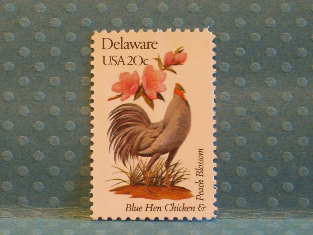 FIVE Vintage Stamps - Delaware's State Bird and Flower - No. 1960 - Etsy