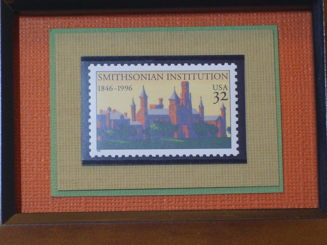 The Smithsonian Institution - Vintage Framed Postage Stamp - No. 3059 ...